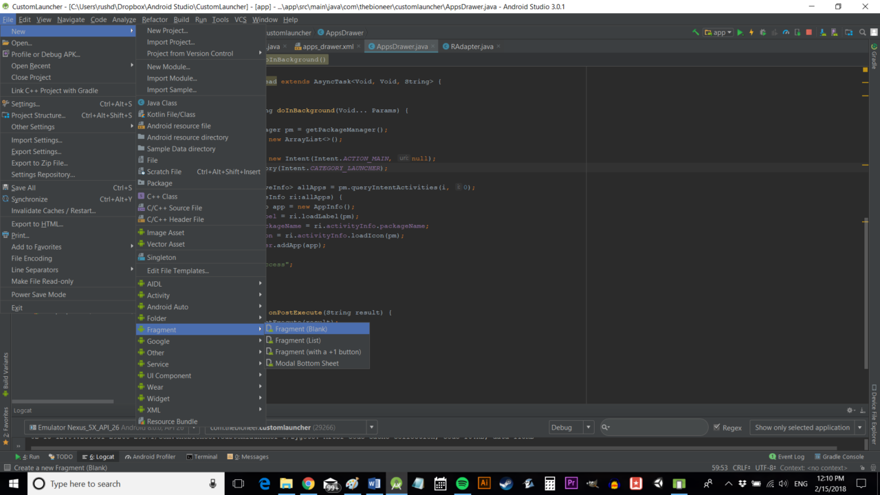 How to build a custom launcher in Android Studio - Part Two - Android ...