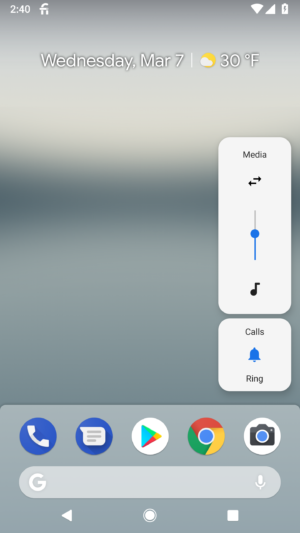 Android P moves volume slider to side of screen - Android Authority