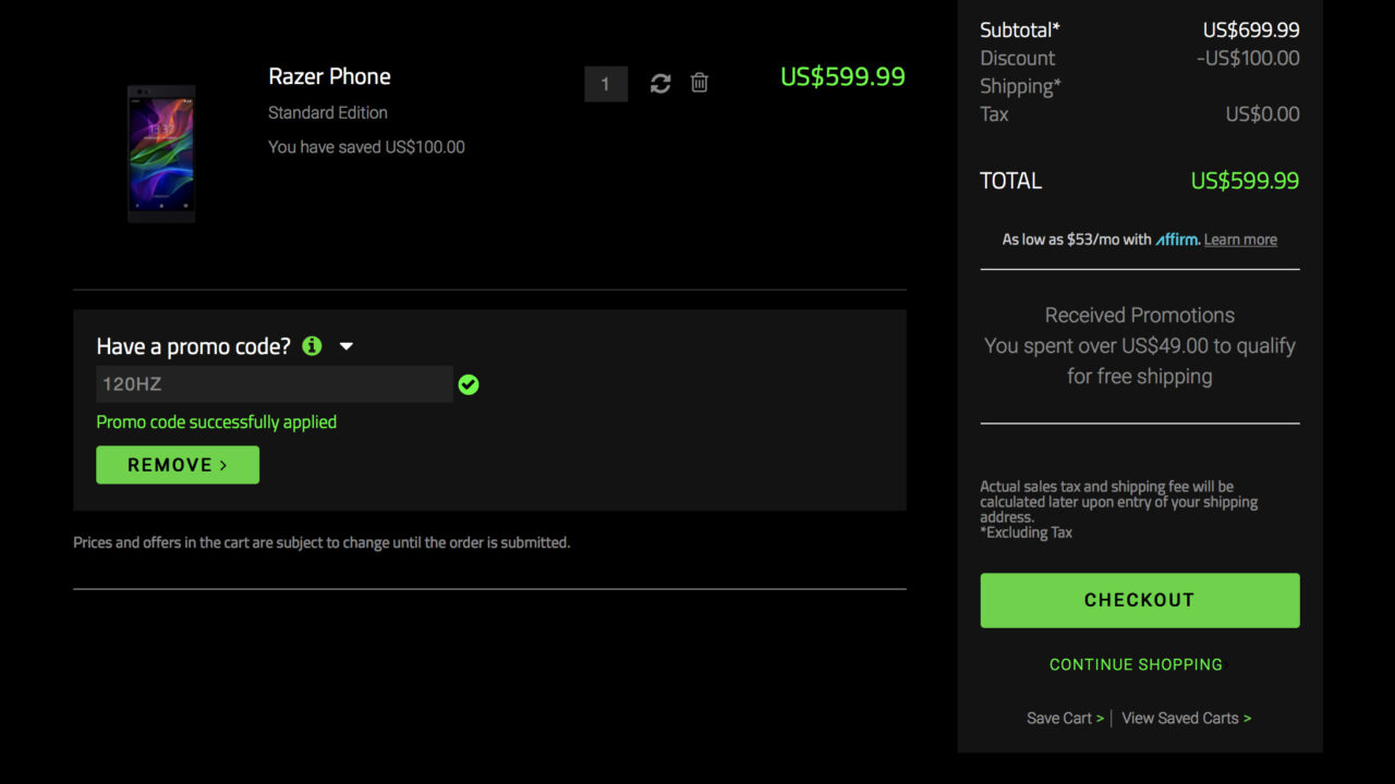 Deal: Razer Phone is $100 off with this promo code - Android Authority