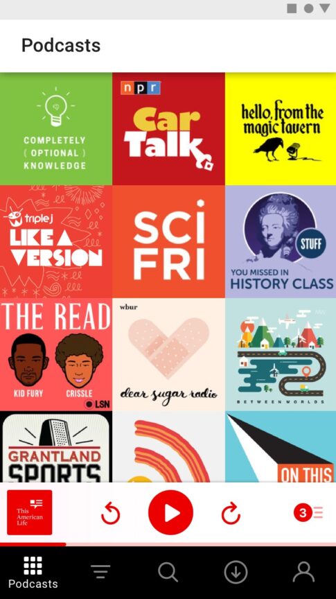 An updated Material Design look for Pocket Casts revealed by Google ...
