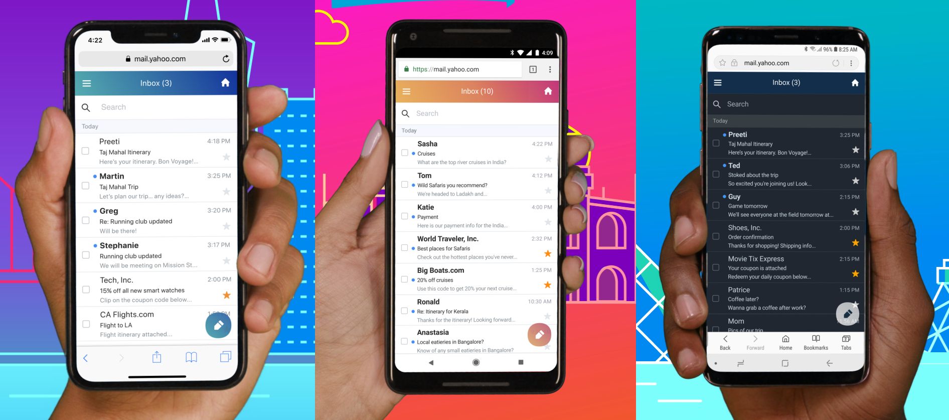Yahoo Mail mobile website revamped, Android Go app verison launched