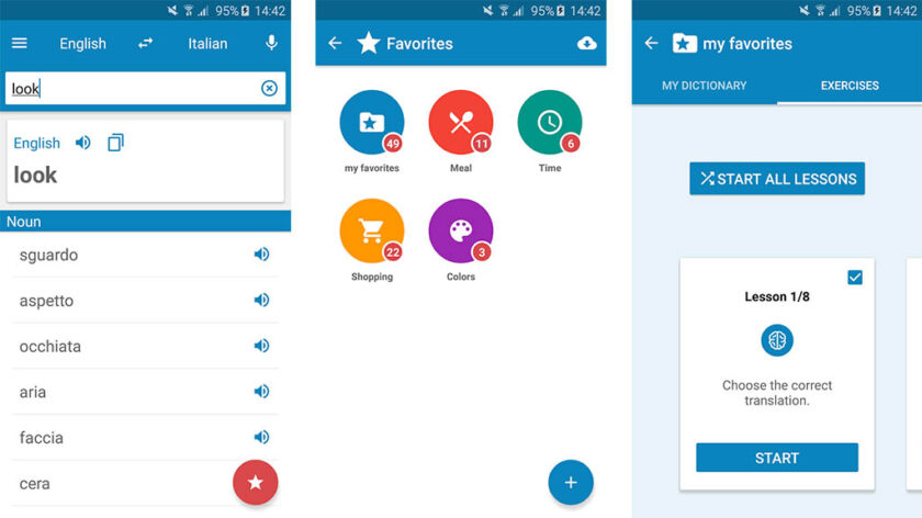 5 best English to Italian dictionaries and phrasebooks for Android