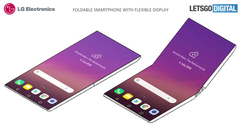 LG patent reveals full-screen foldable phone concept with clamshell design