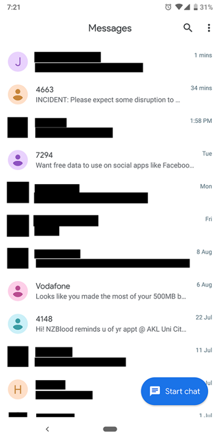 Android Messages dark mode and Material Design theme rolling out now