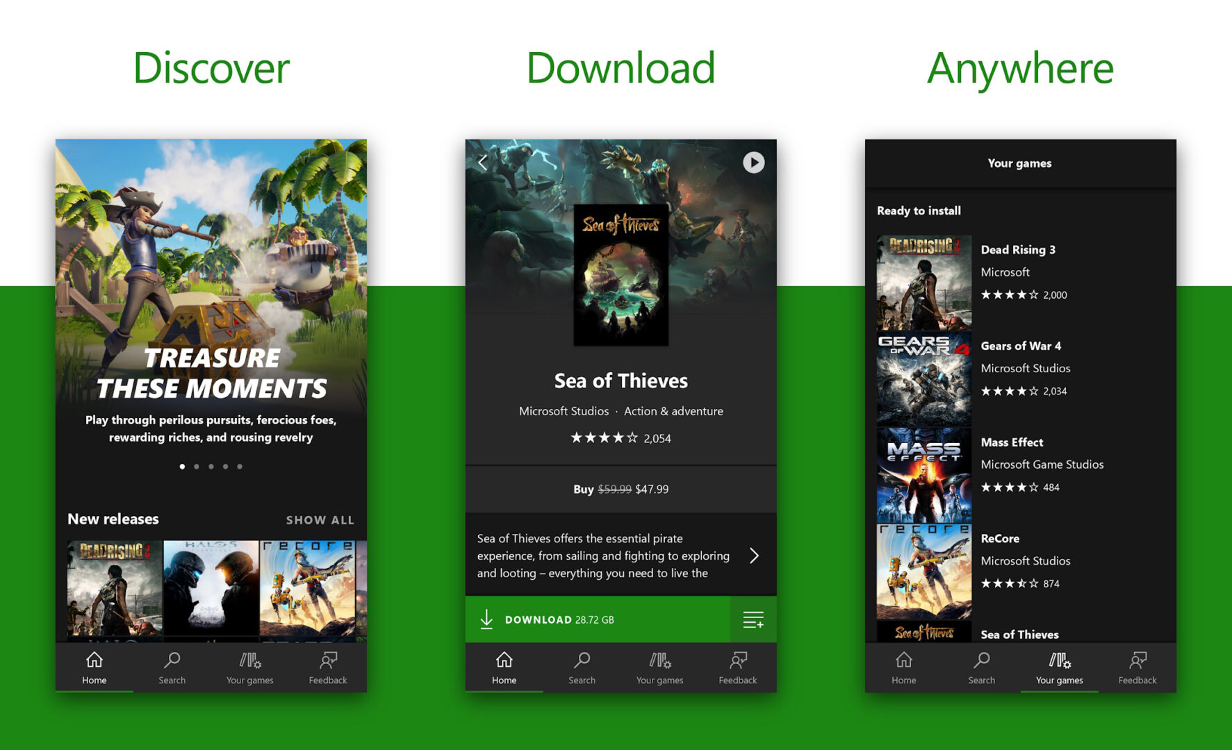 Download Xbox One titles remotely with the new Xbox Game Pass app