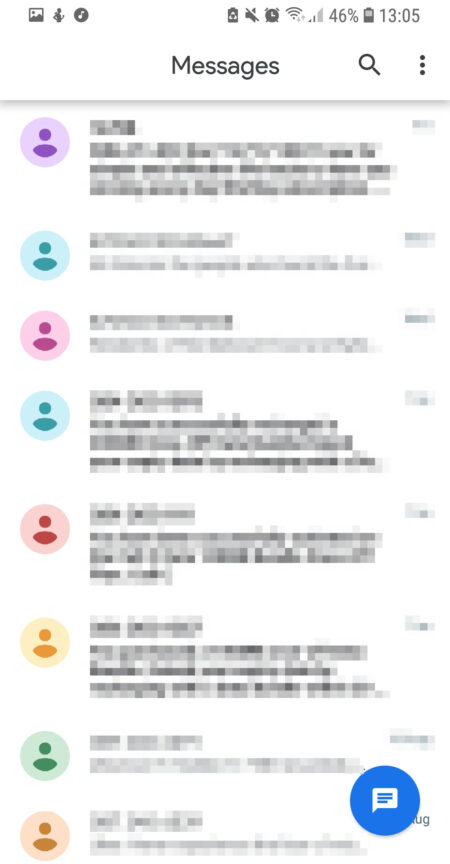 Android Messages: Material Theme, dark mode return to texting app