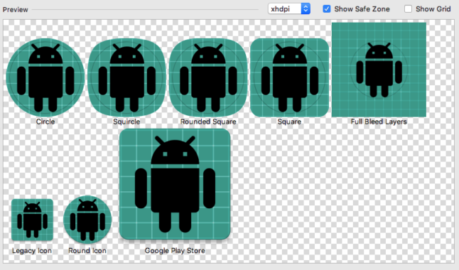 Creating adaptive, legacy, tab and action bar icons with Image Asset ...