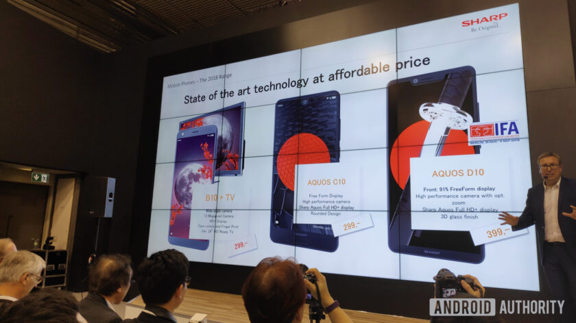 Sharp phones are coming back to Europe: Here's the initial line-up