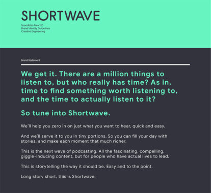Google's 'Shortwave' early concept materials for podcast app leak