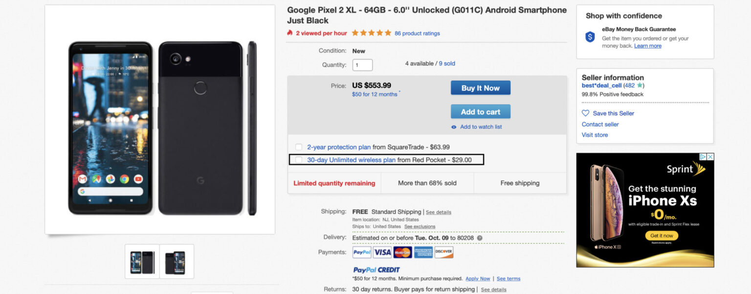Buying a phone from eBay? Would you like a wireless plan with that ...