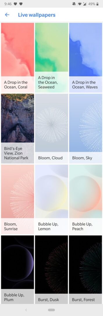 Here’s a sneak peek at the Google Pixel 3's live wallpapers