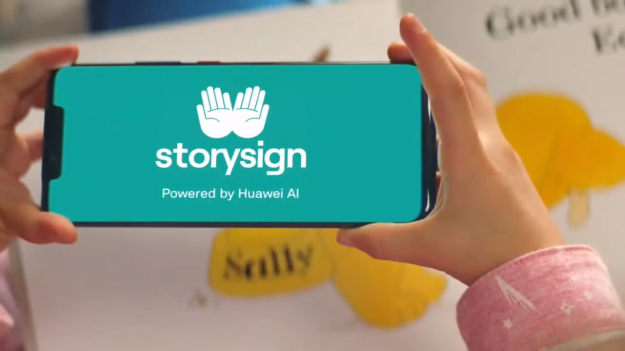 Huawei's StorySign app uses AI to teach deaf kids to read