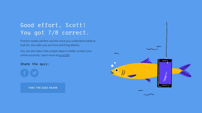 Think you can spot a phishing scam? Take Google's new quiz to find out