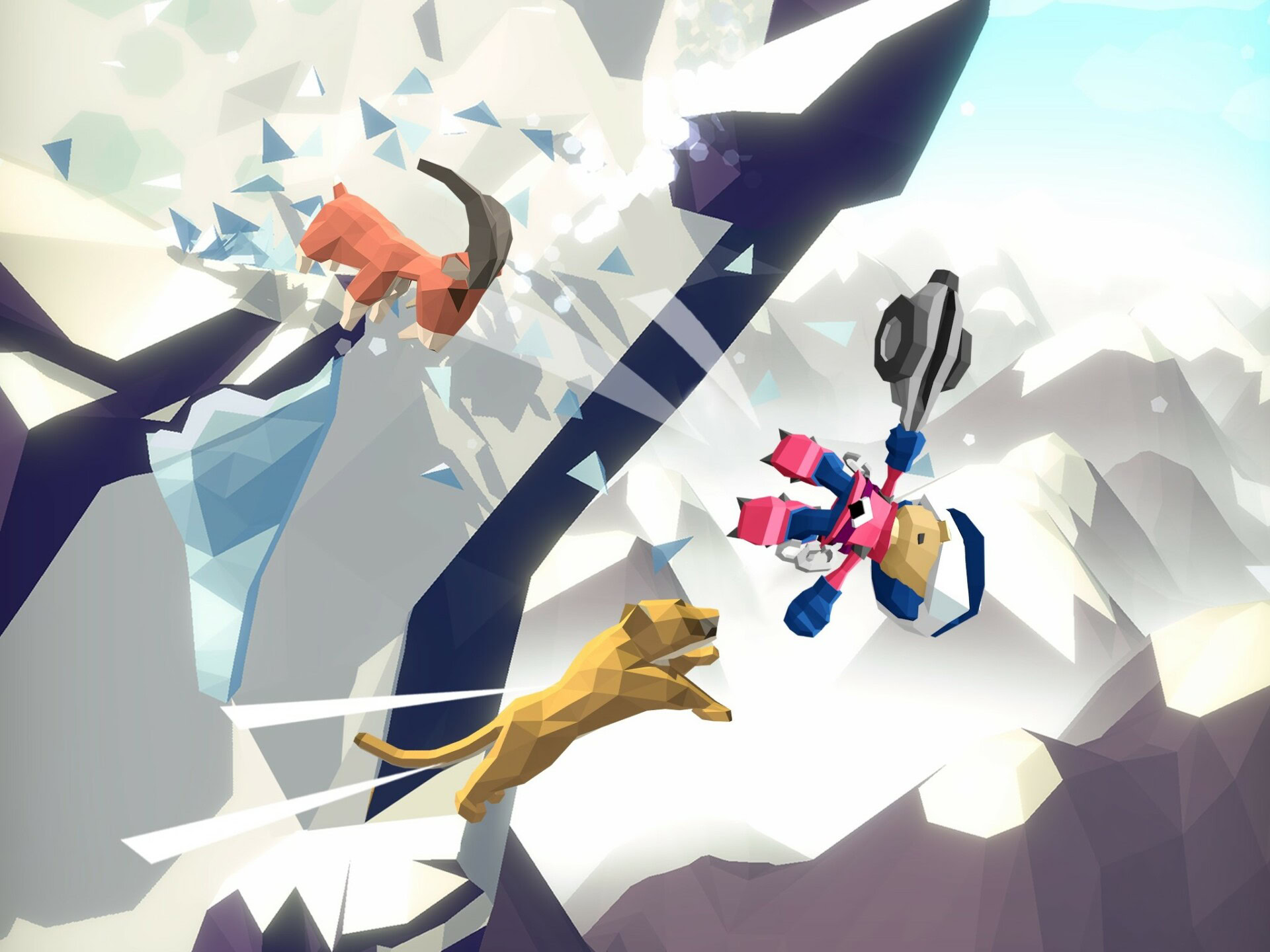 Swing to the top of the mountain in Hang Line: Mountain Climber