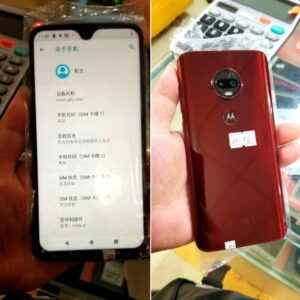 Hands-on images of Motorola Moto G7 Plus in pretty red color
