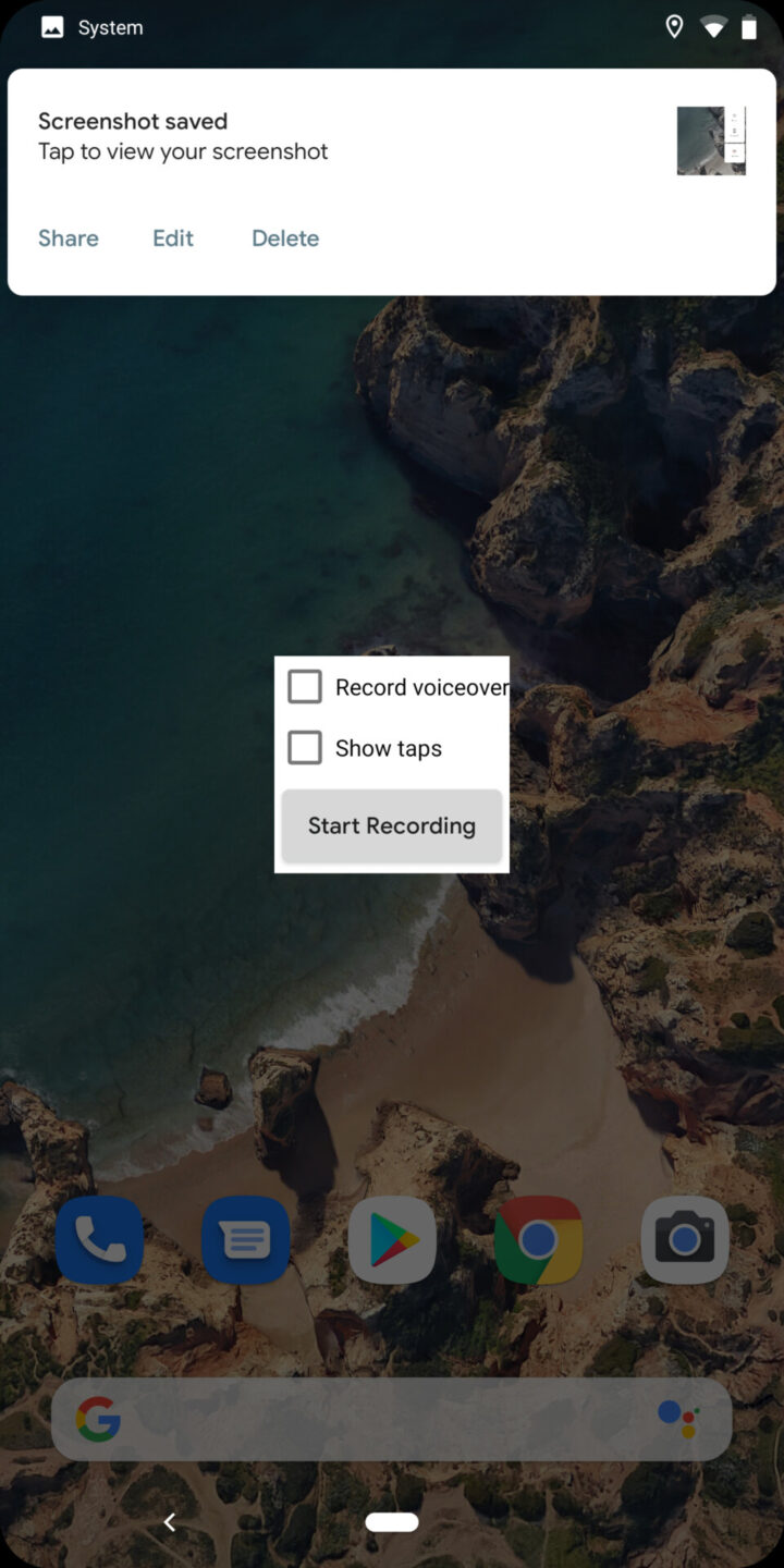 Android Q has a native screen recorder, but it's pretty rough for now