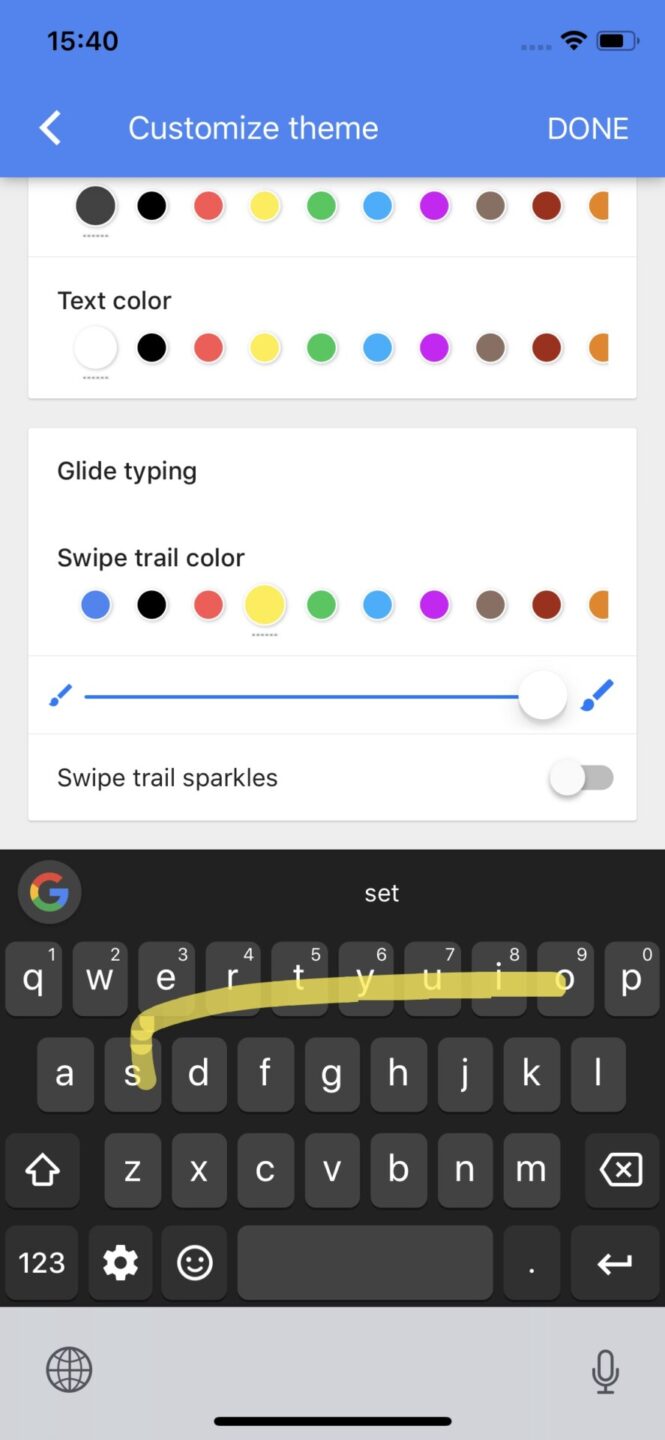 Gboard 2.0 for iOS gets some theming features Android version lacks