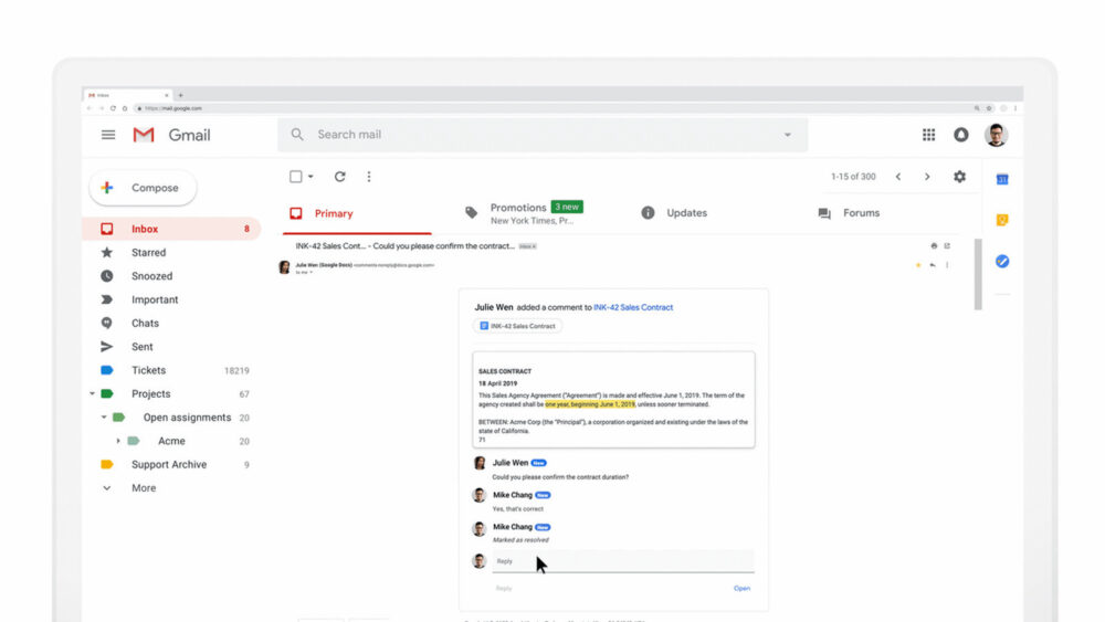 Gmail's new AMP tech lets you interact with websites from your emails