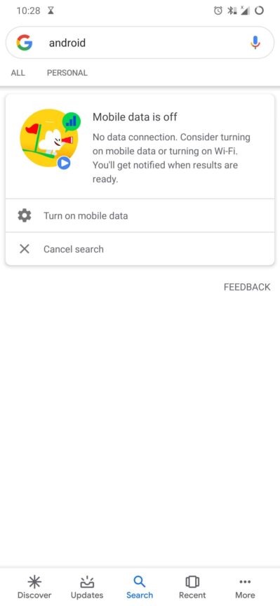 No internet? The Google app has a hidden game to occupy your time