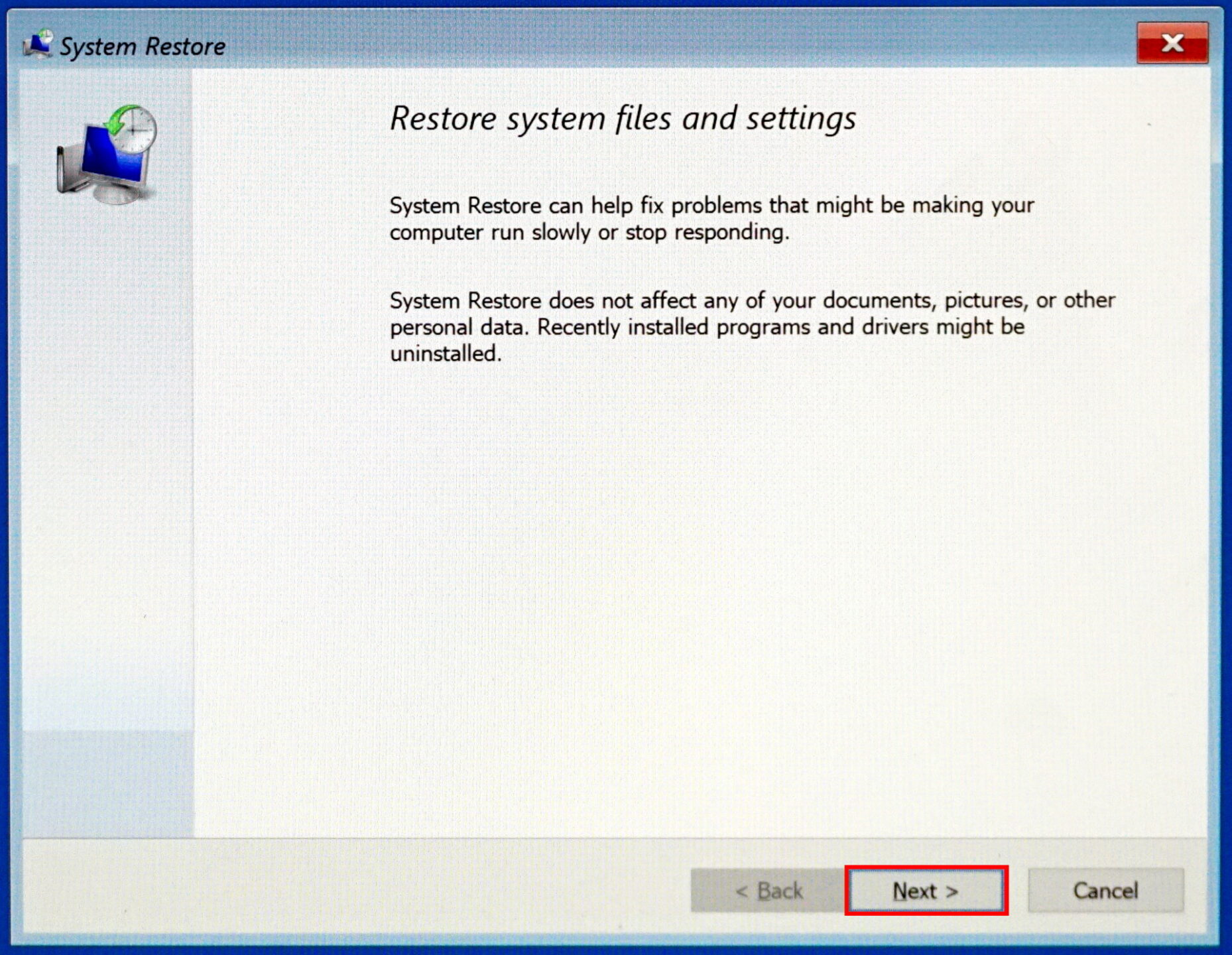 How to do a System Restore on Windows 10 to undo problematic updates