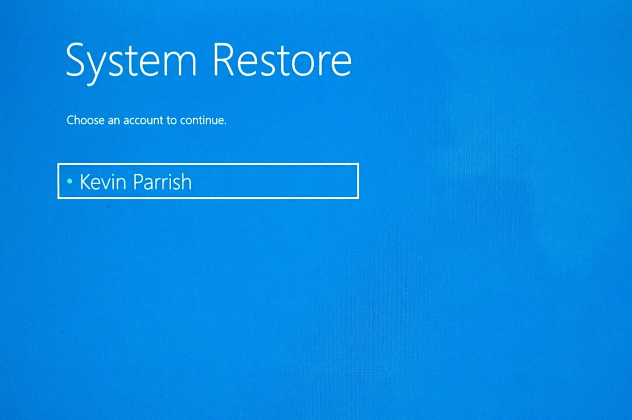 How to do a System Restore on Windows 10 to undo problematic updates