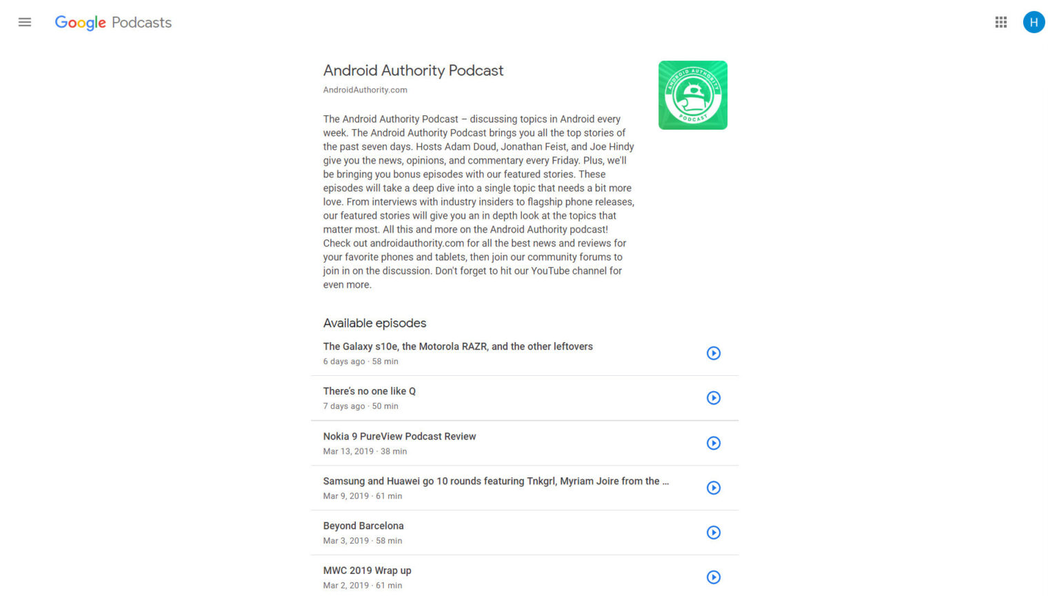 Google Podcasts website now available on desktop (sort of)