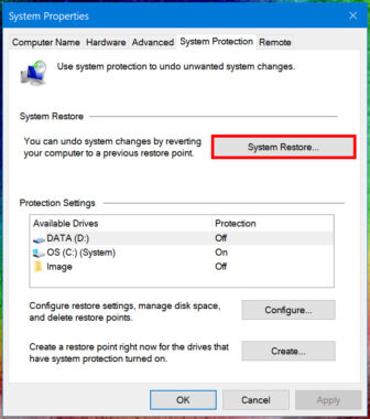How to do a System Restore on Windows 10 to undo problematic updates