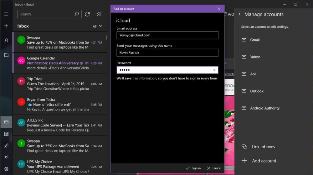 How to use the Windows 10 Mail app to access Gmail, iCloud, and more