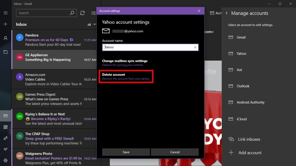 How to use the Windows 10 Mail app to access Gmail, iCloud, and more
