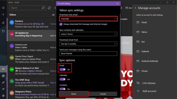 How to use the Windows 10 Mail app to access Gmail, iCloud, and more