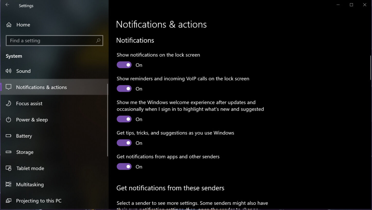 How to use notifications in Windows 10