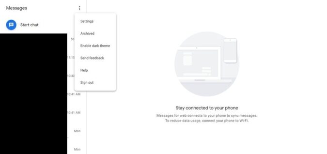 How to use Android Messages on PC