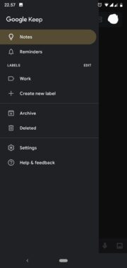 Google Keep on the web gets its own dark mode (Update)