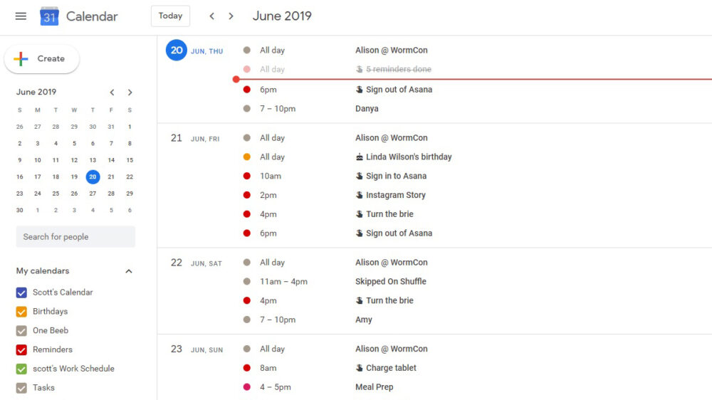 Why is the Google Calendar mobile app better than the desktop version?