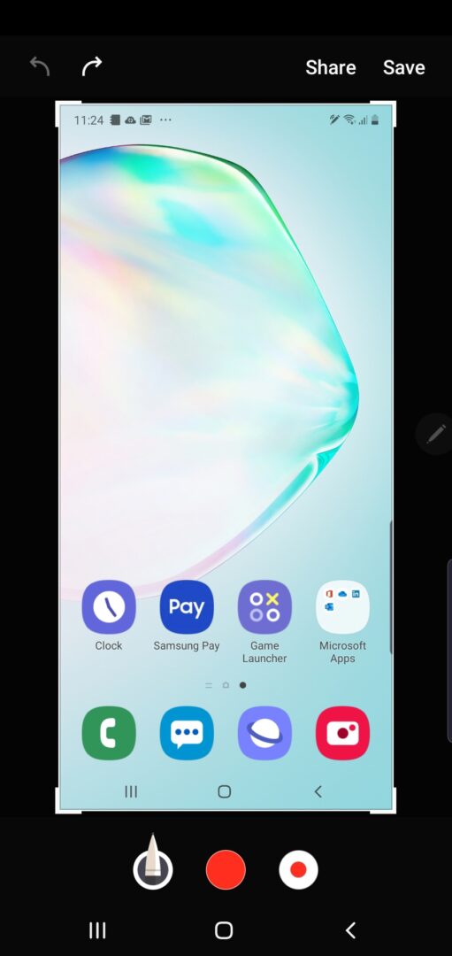 How to take a Samsung Galaxy Note 10 screenshot