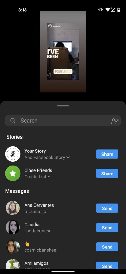 How to share Instagram story made by someone else - Android Authority