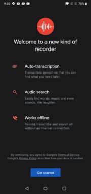 Google's Pixel 4 Voice Recorder gets transcription, audio search support