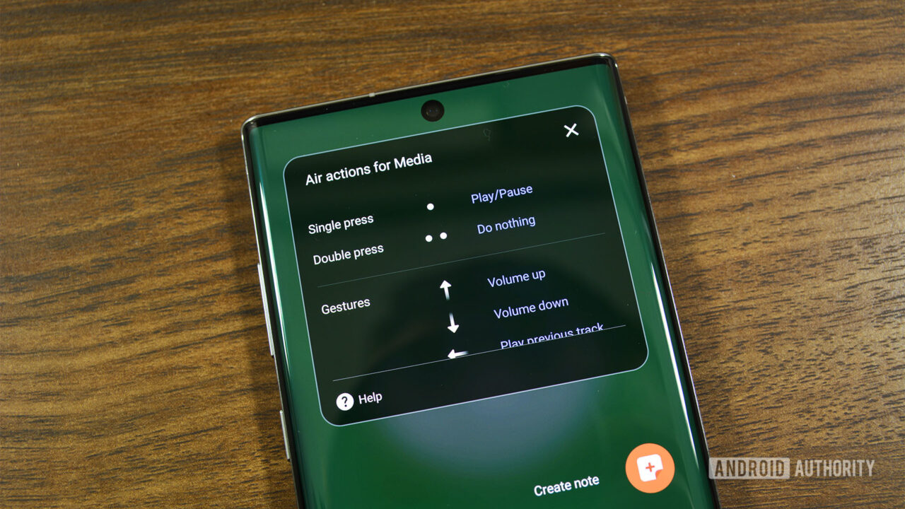 Air Actions on the Galaxy Note 10: What are they and how do they work?