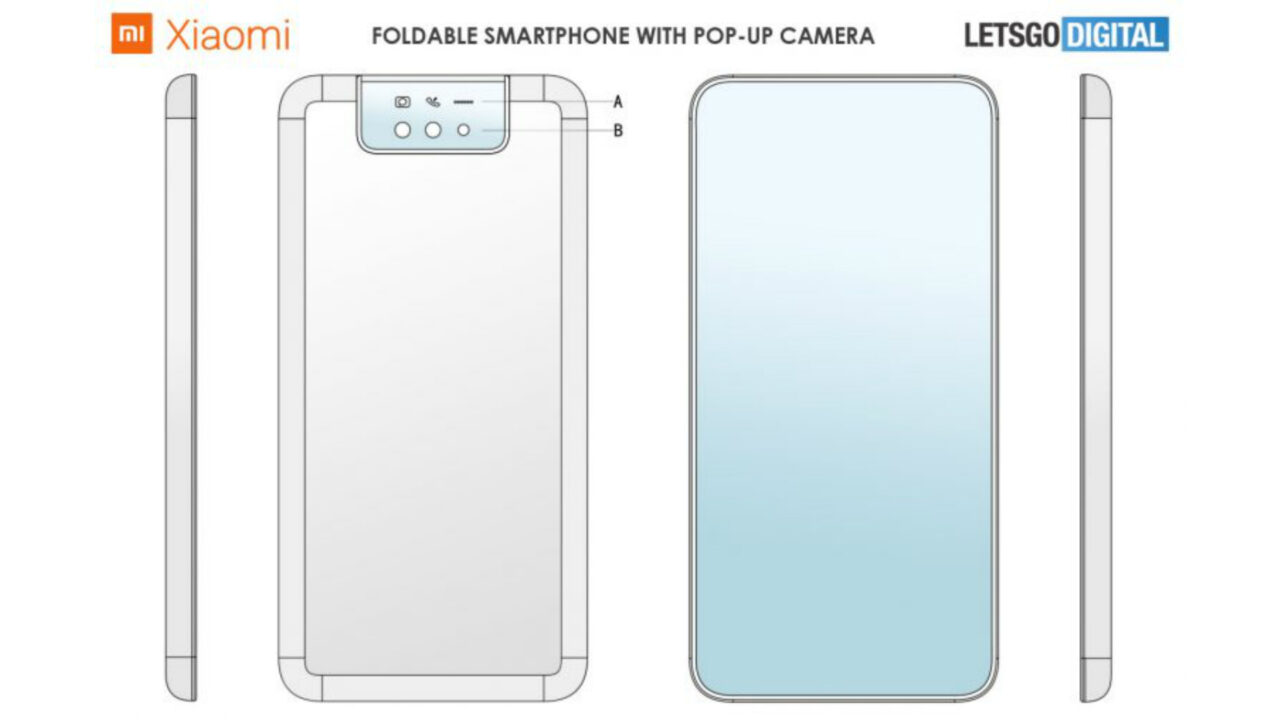 Xiaomi’s foldable phone patent shows pop-up camera, clamshell design