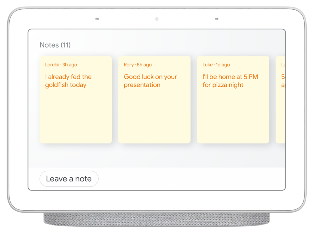 Google Assistant sticky notes and speed dial announced for smart displays
