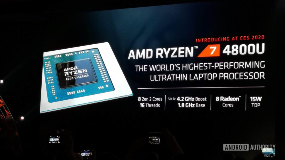 AMD announces world’s first 7nm laptop processor, Ryzen 7 4800U ...