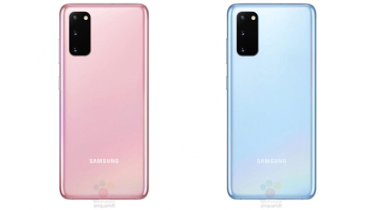 More Samsung Galaxy S20 renders give us a splash of color