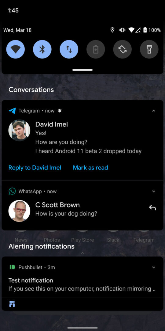 Notifications look WAY better in Android 11 DP2 - Android Authority