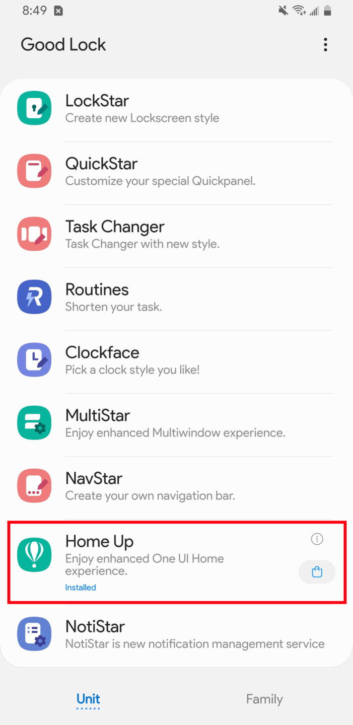Samsung Home Up is Good Lock's latest module - Android Authority