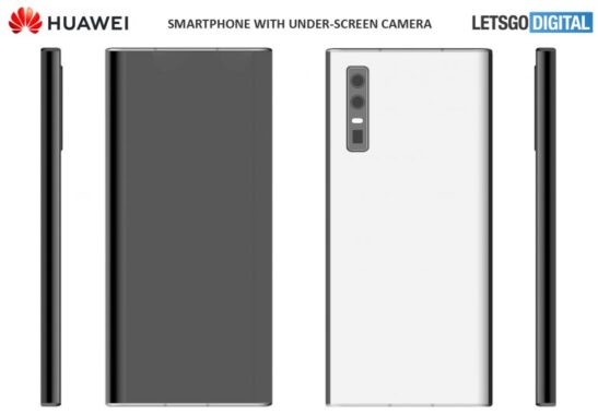 HUAWEI phone with possible under-screen camera discovered in patents