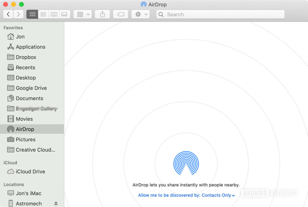 How to turn on AirDrop on a Mac - Android Authority