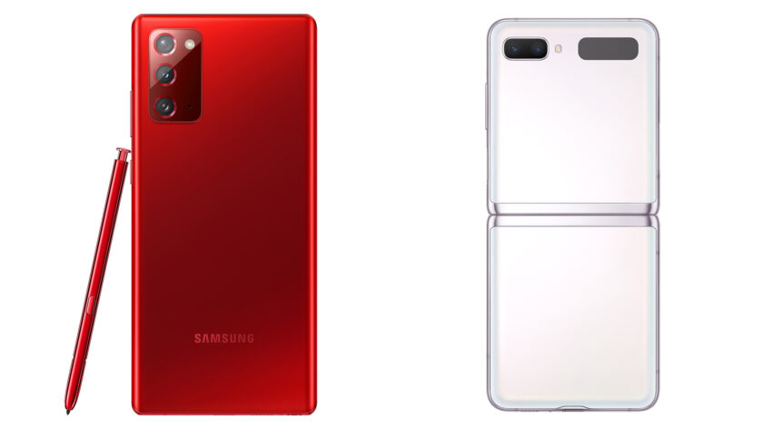 Samsung's Galaxy Note 20 and Z Flip 5G now come in red and white hues ...