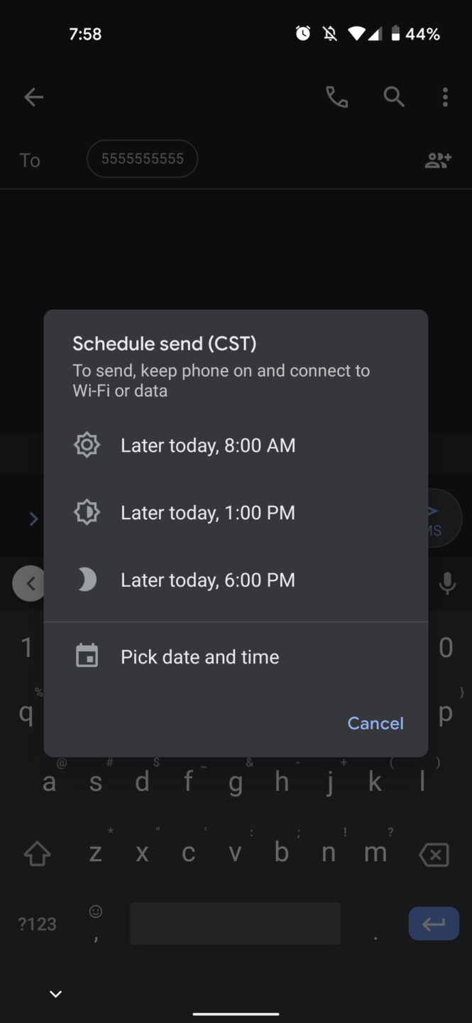 How to schedule a text with Google Messages - Android Authority