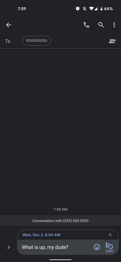 How to schedule a text with Google Messages - Android Authority