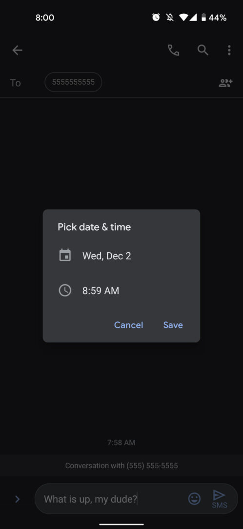 How to schedule a text with Google Messages - Android Authority